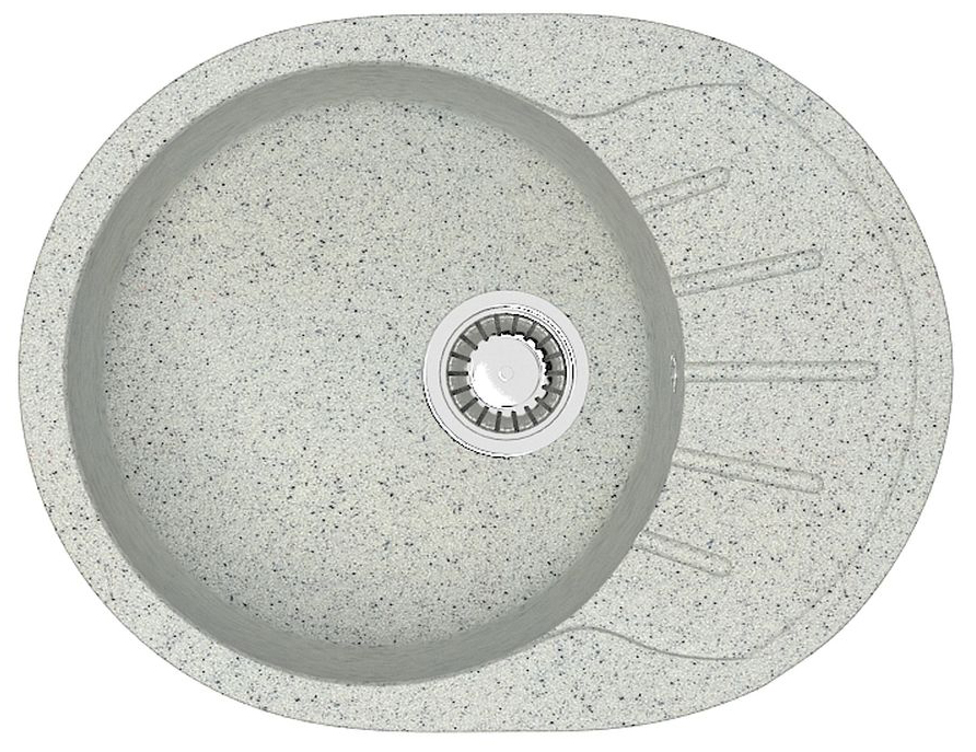 Кухонная мойка AZARIO Light 575х440х215) искусственный мрамор, цвет ...