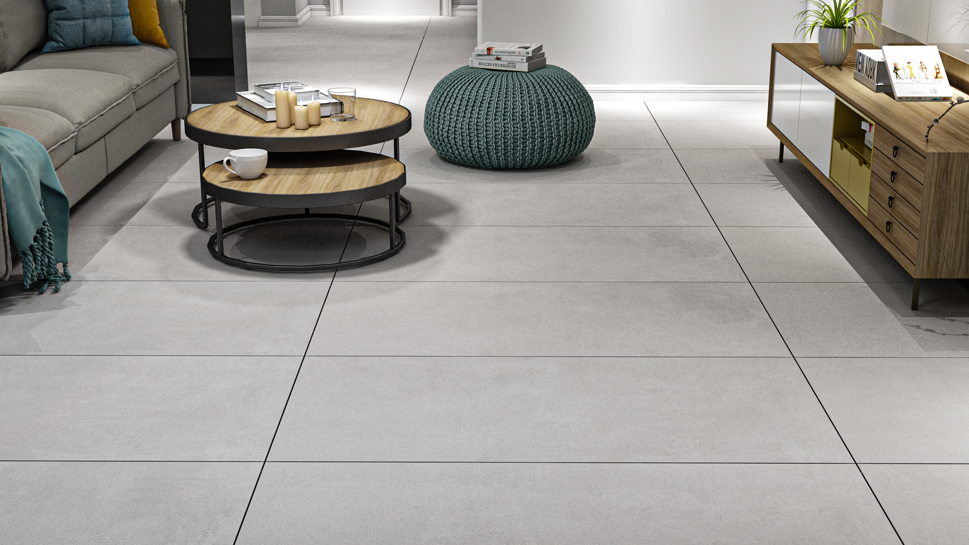 Плитка керамогранитная AZARIO DOMINO GREY 60х120 Matt (F5070622120M ...